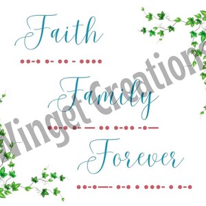 Morse Code Family Wall Art Prints/set of 2 5 in X 7 In - Etsy