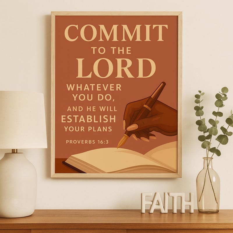 Proverbs 16 3 - Etsy