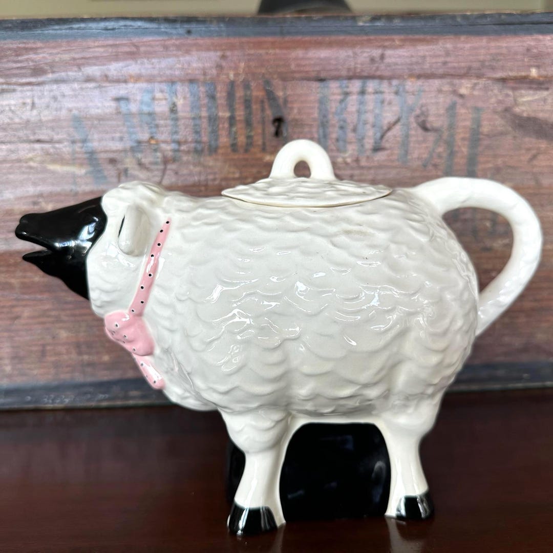 Vintage Ceramic Sheep Teapot by Tom Hatton - Etsy