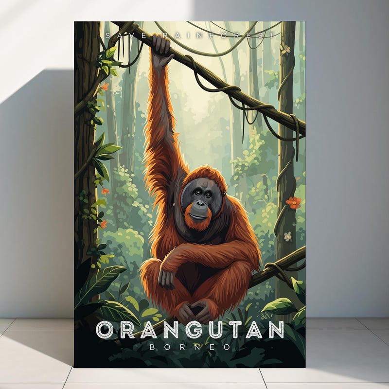 Endangered Animal Poster - Etsy