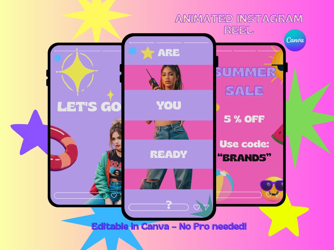Instagram Animated Reel Template – Bold Canva Editable Reel for Coaches ...