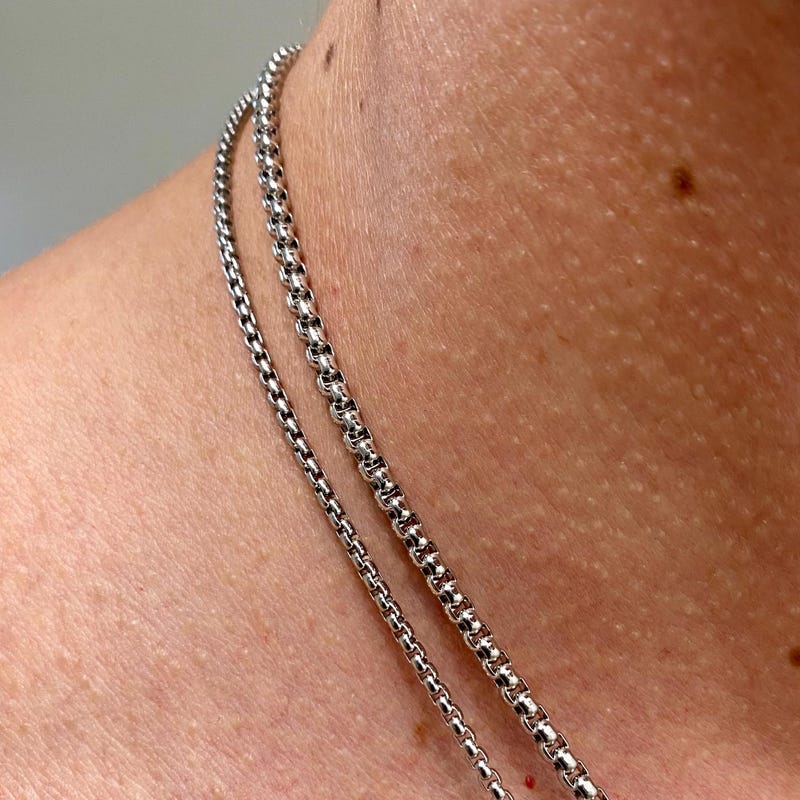 Round Box Link Chain 2mm - Etsy