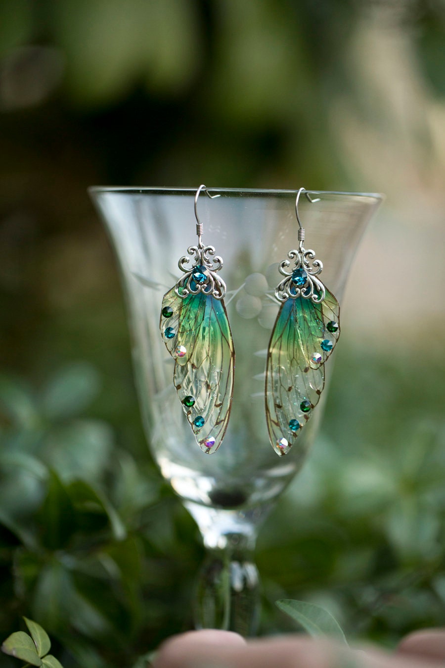 Spriggan Fairy Wing earrings — The Fairy Stitch Factory