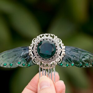 CUSTOM Large Gem Fairy Wing Comb - Etsy