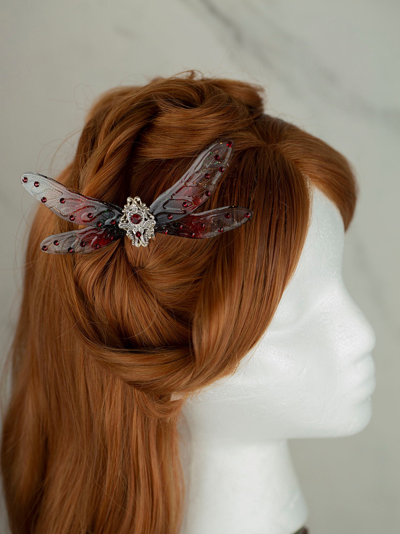 Banshee Dragonfly Wing Comb Custom - Etsy