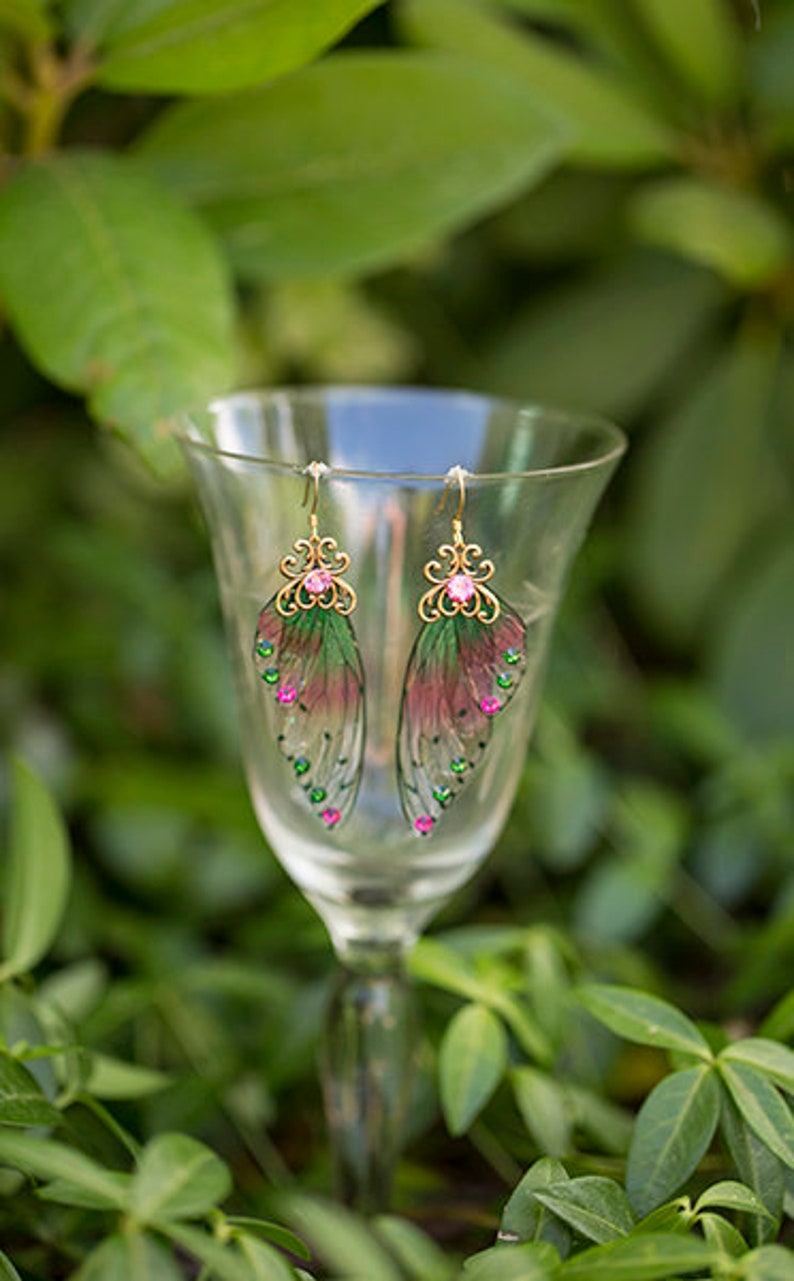 Nelkie Fairy Wing earrings | Etsy