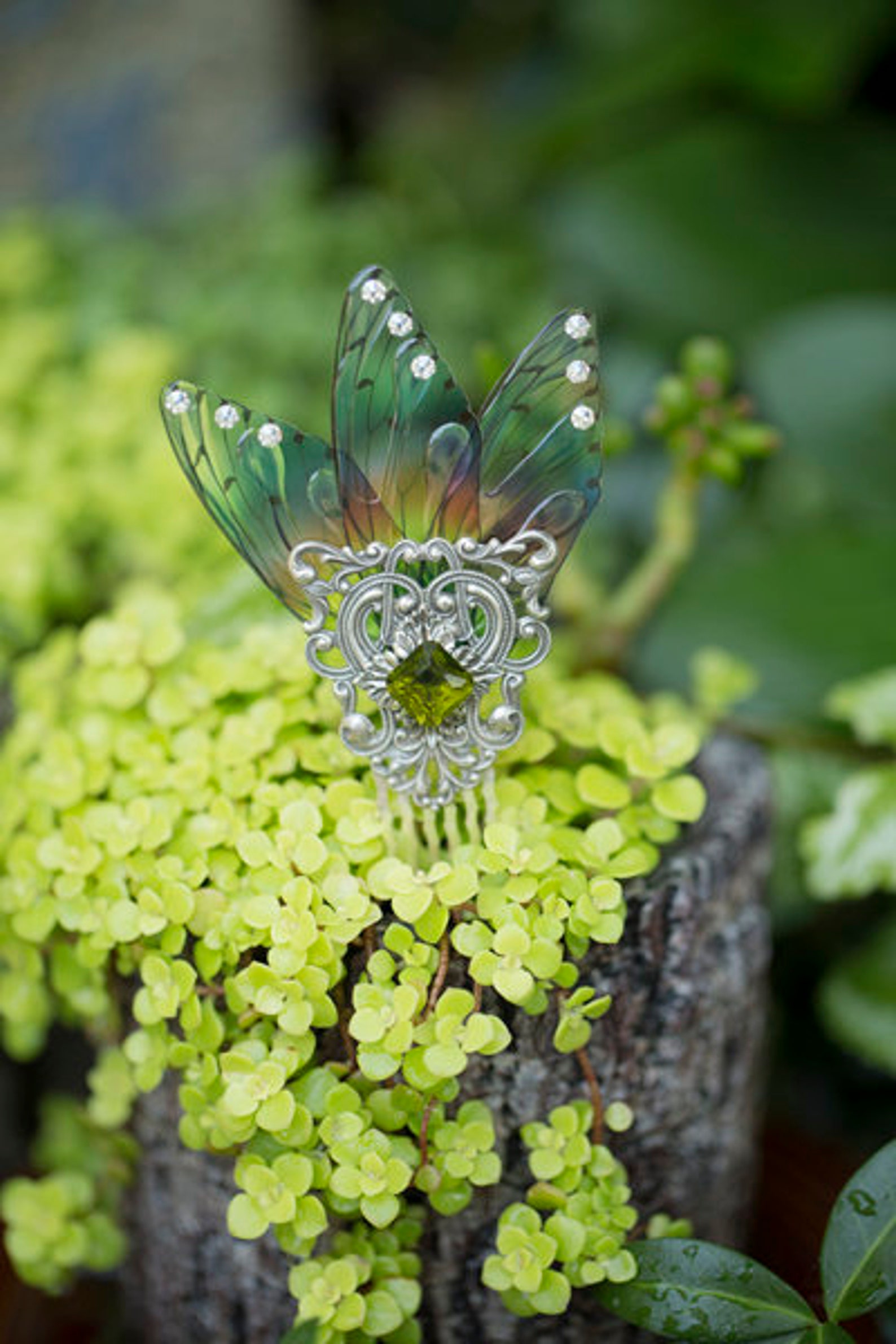 Pixie Fairy Wing comb custom | Etsy