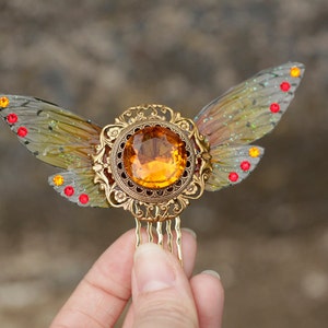 CUSTOM Large Gem Fairy Wing Comb - Etsy