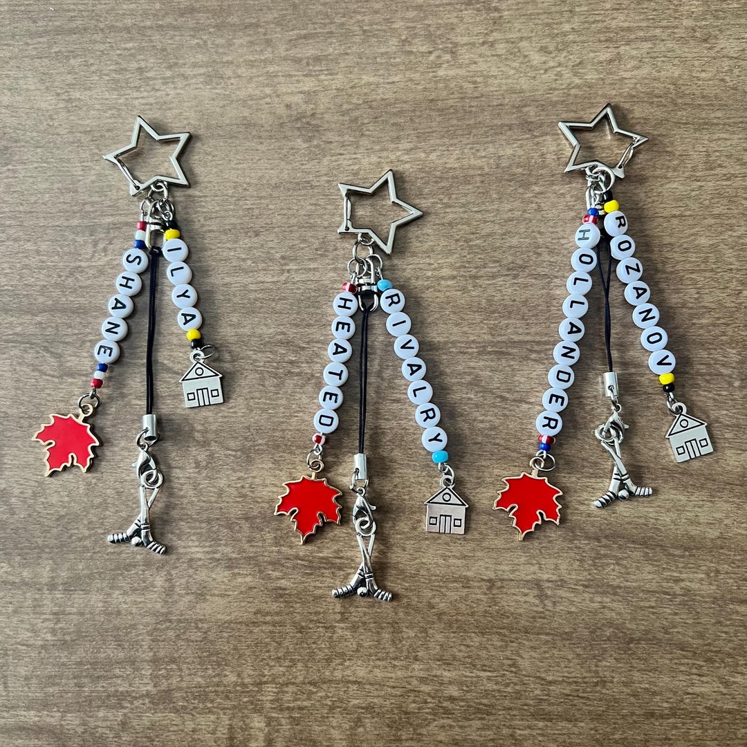 Heated Rivalry Shane Hollander Ilya Rozanov Keychains - Etsy