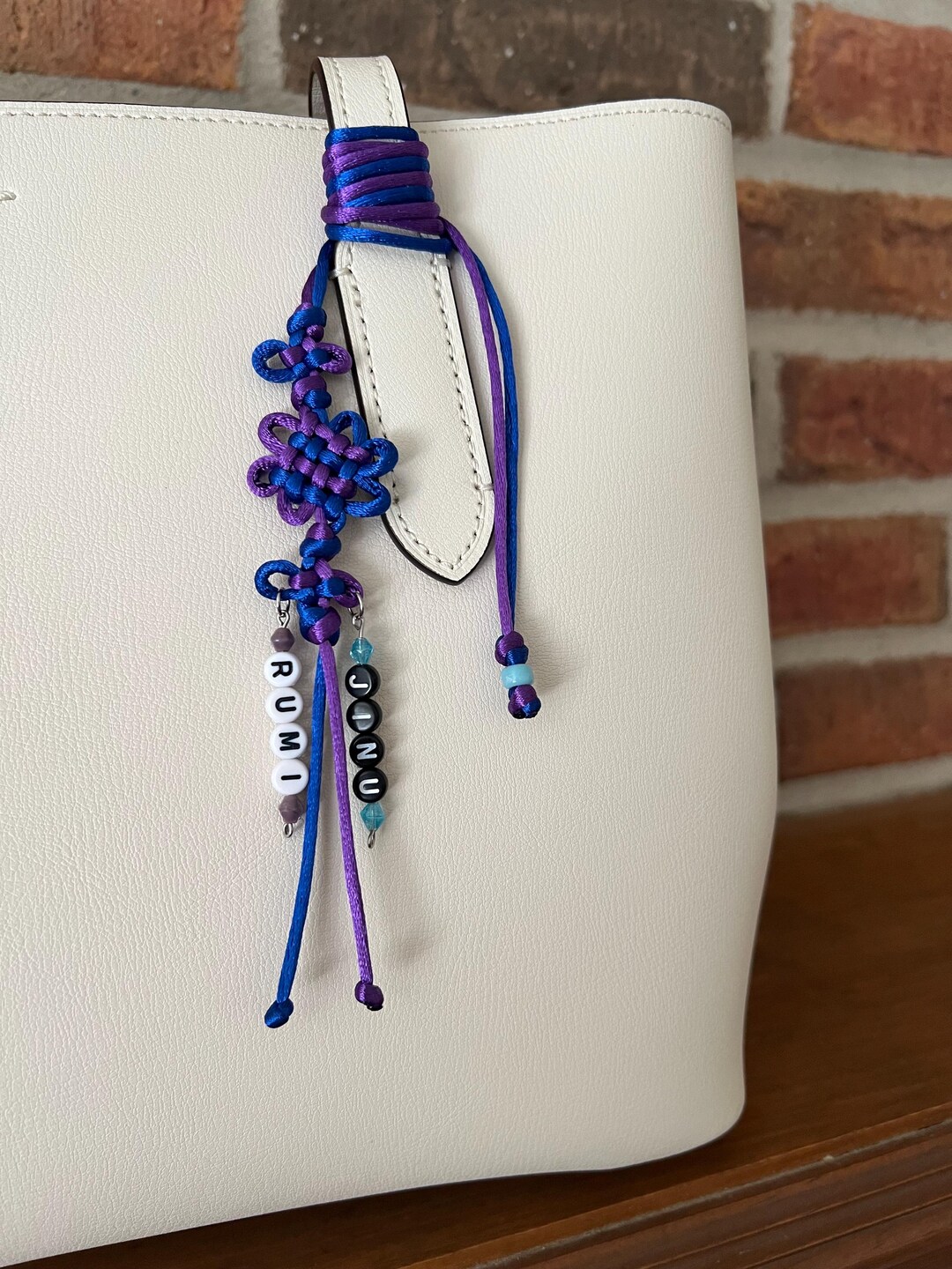 Kpop Demon Hunters Inspired Korean Knot Rujinu Bag Charm and Keychain ...