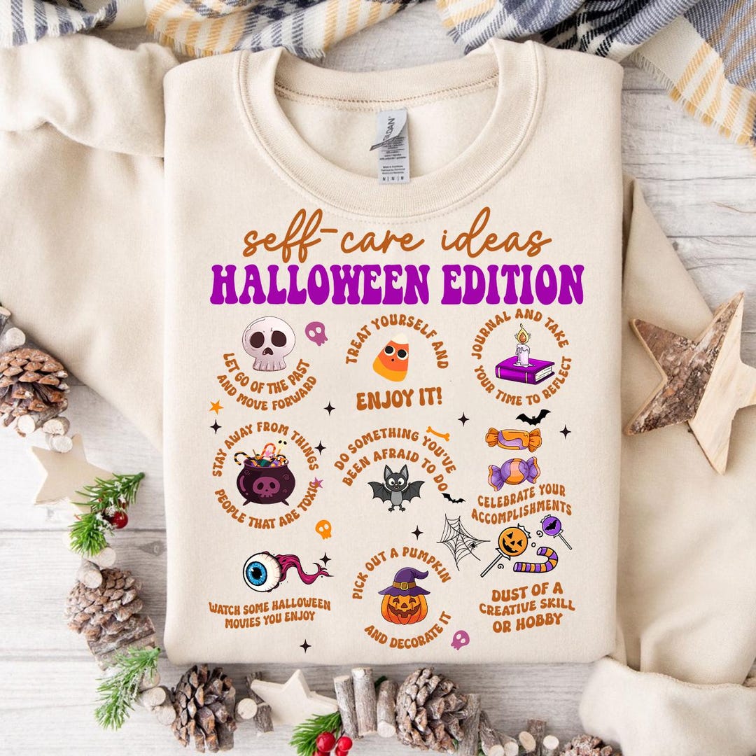 Self Care Ideas Png,halloween Edition School Psych Counselor, Mental ...