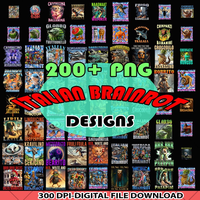 Italian Brainrot Png - Etsy