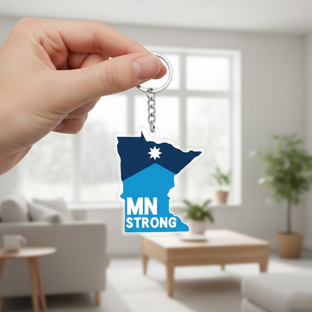 Minnesota Keychain, Anti ICE Hat Keyring, Social Justice Gift ...