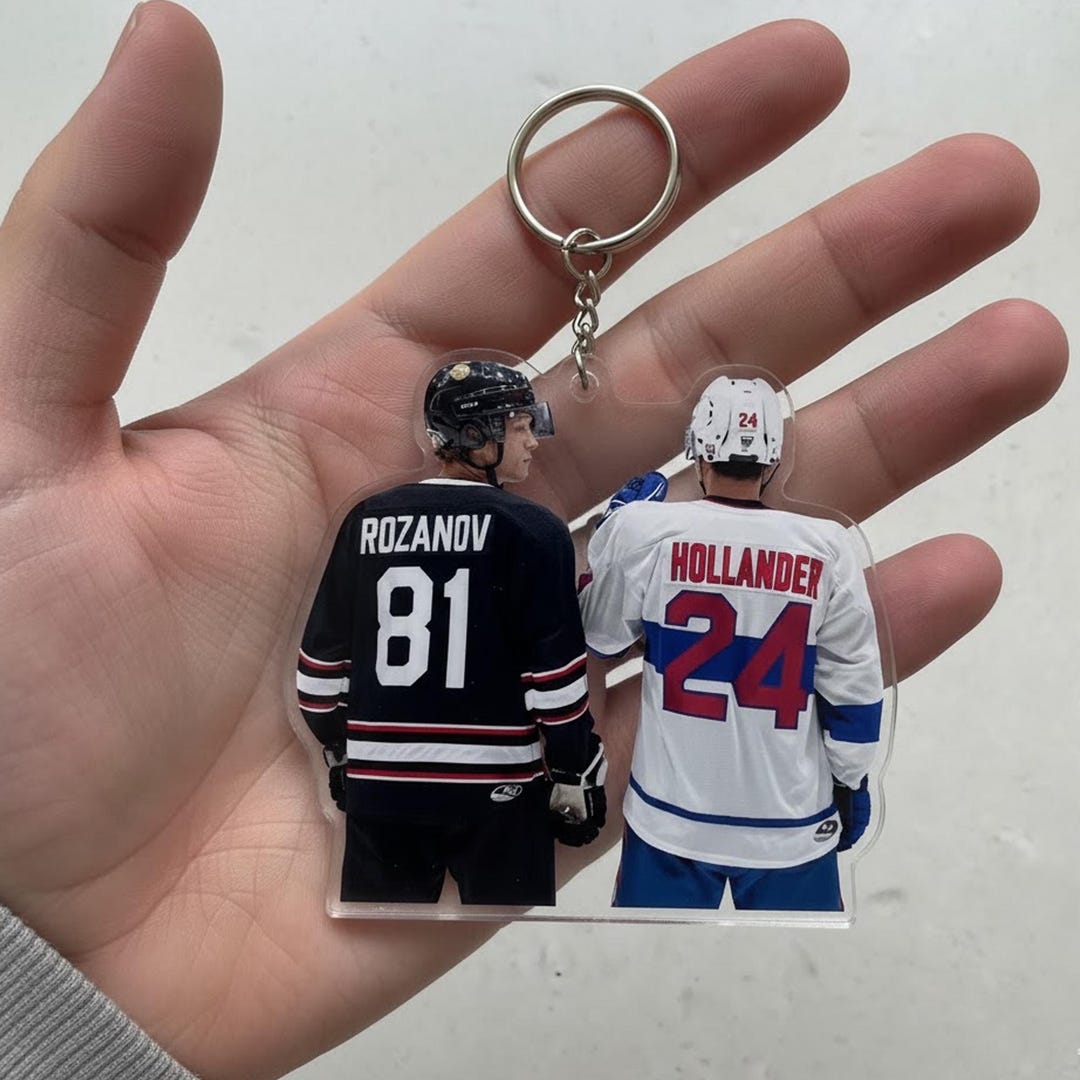 Heated Rivalry & Hollanov Inspired Acrylic Keychains / Bag Charms, Team ...