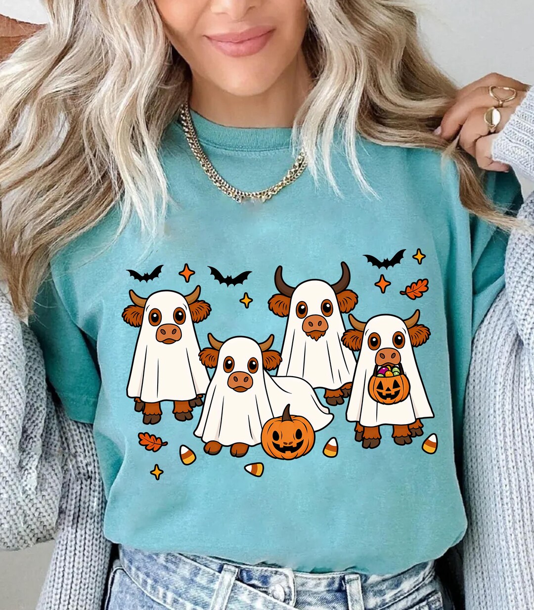 Cute Spooky Cow Halloween, Halloween Ghost Cows Png, Spooky Cows ...
