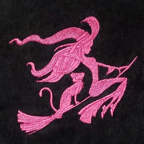 Delicate Witch Embroidered Waffle Weave Hand/dish Towel - Etsy