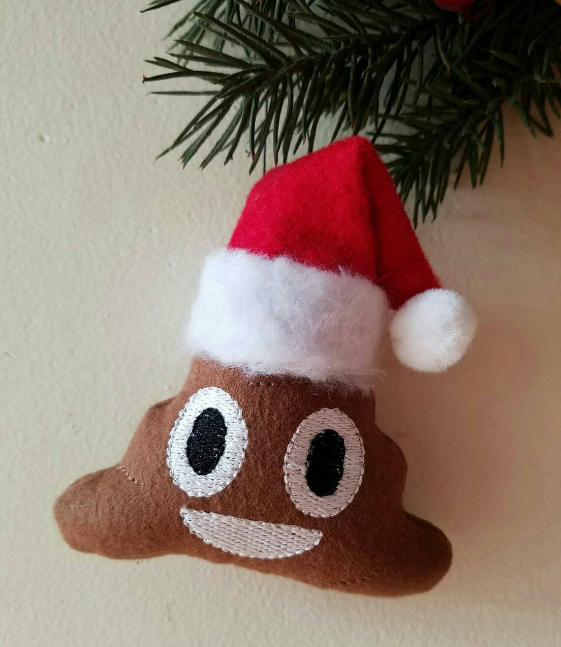 Christmas Santa Party and Holiday Poop Stuffed Ornament - Etsy