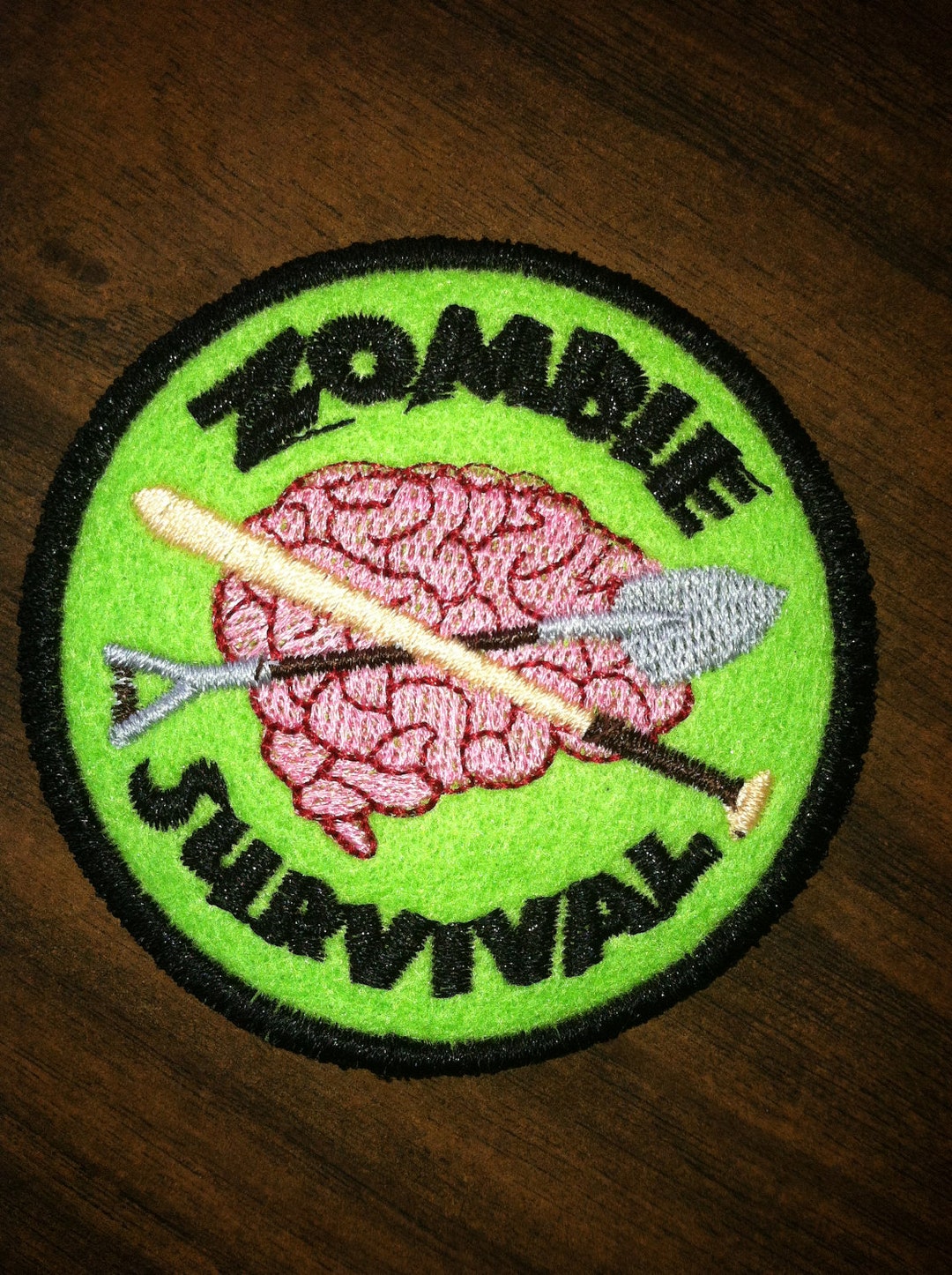 Embroidered Zombie Survival Patch - Etsy