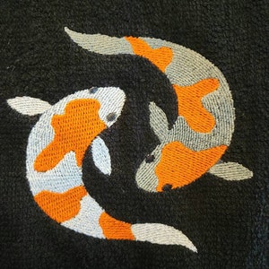Koi Fish Bathroom Hand Towels - Etsy