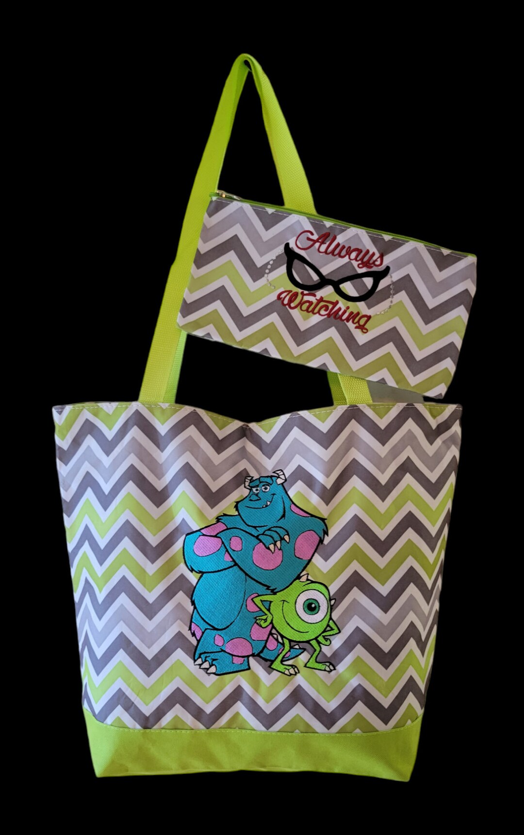 Monsters Inc Tote Bag With Bonus Bag - Etsy