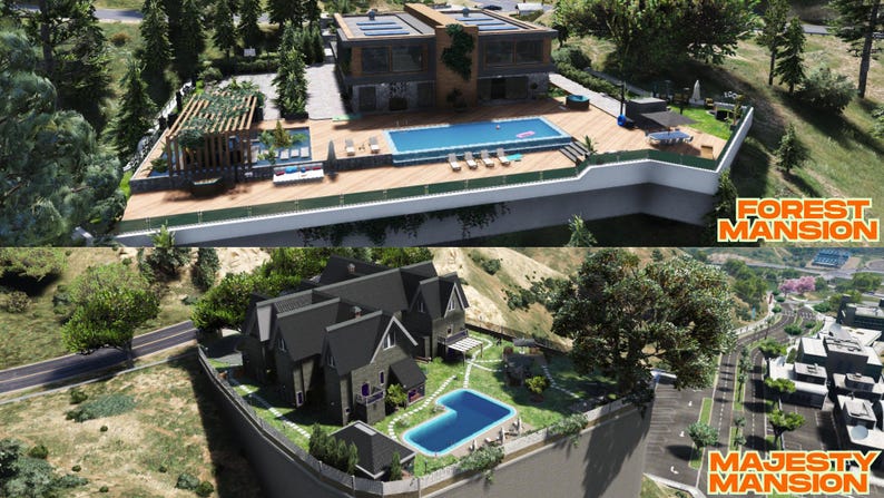 Fivem Mansion Pack: 21 Optimized EXT Roleplay Mansions - Etsy Australia