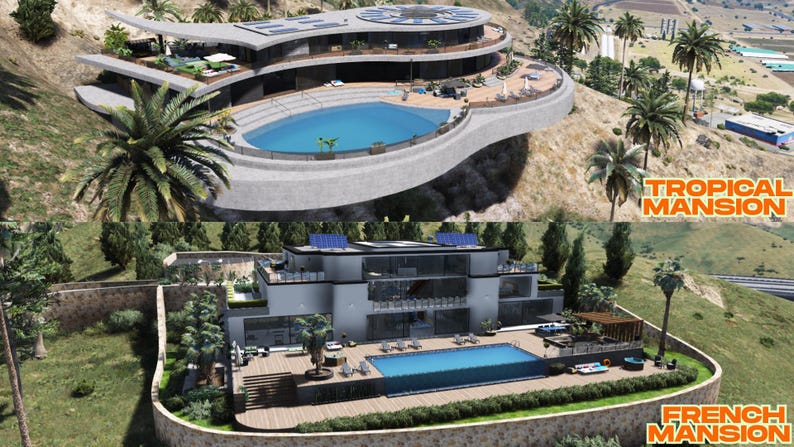 Fivem Mansion Pack: 21 Optimized EXT Roleplay Mansions - Etsy Australia