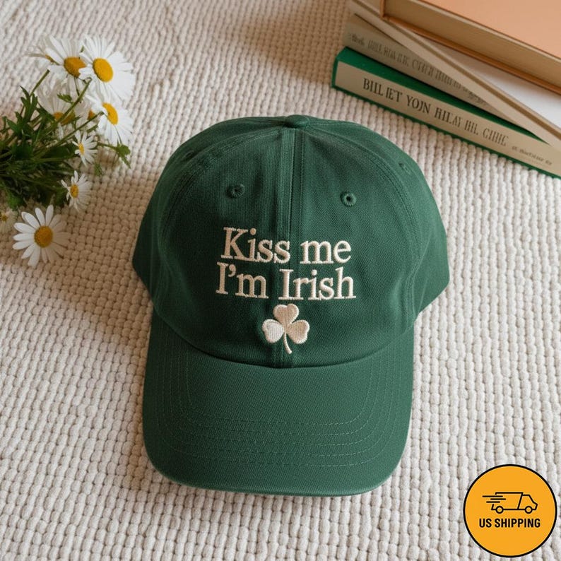 Kiss Me I’m Irish Embroidered Baseball Caps Bundle, St Patrick’s Day ...