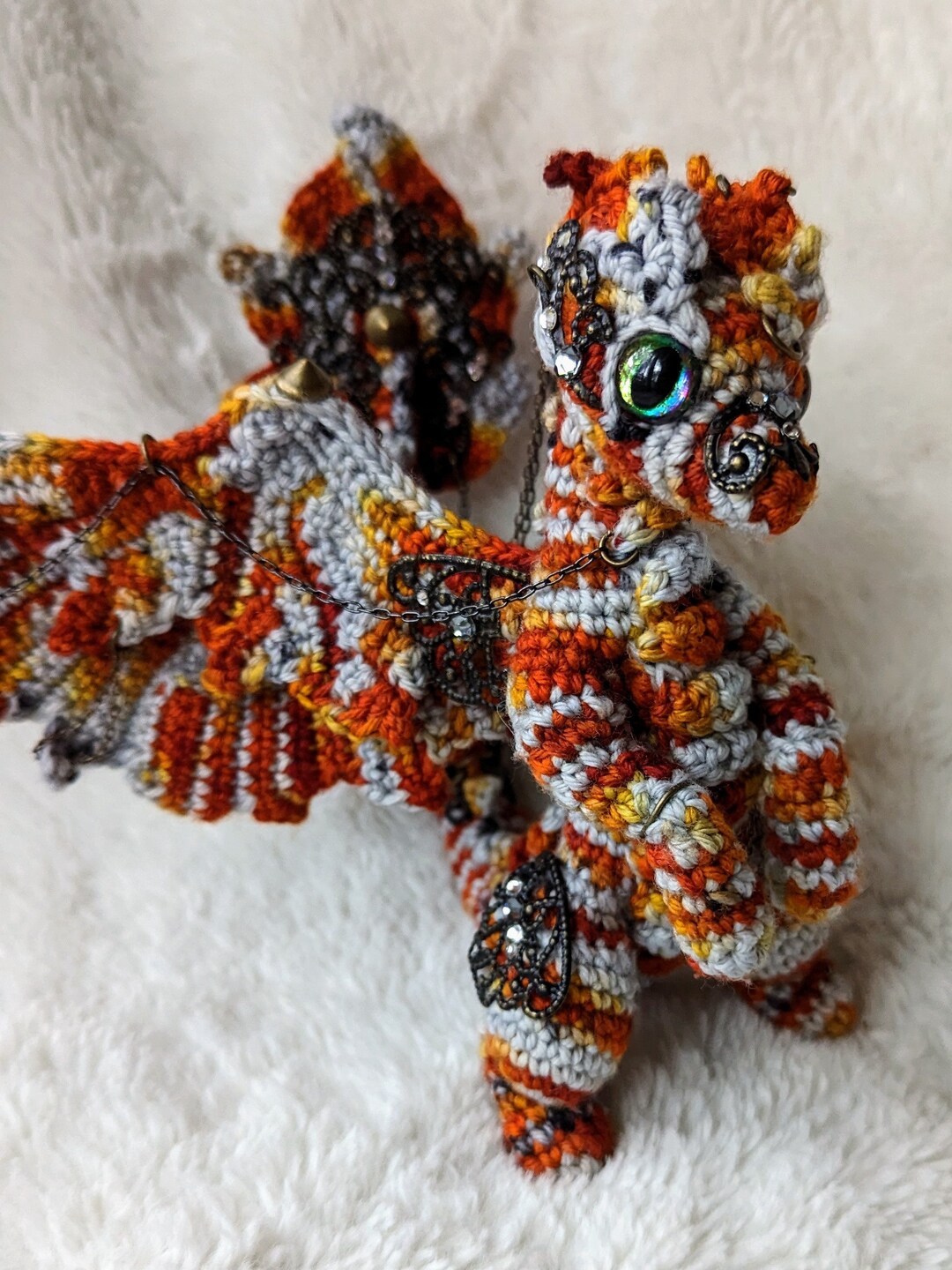 Birch Fire Dragon Warrior - Etsy