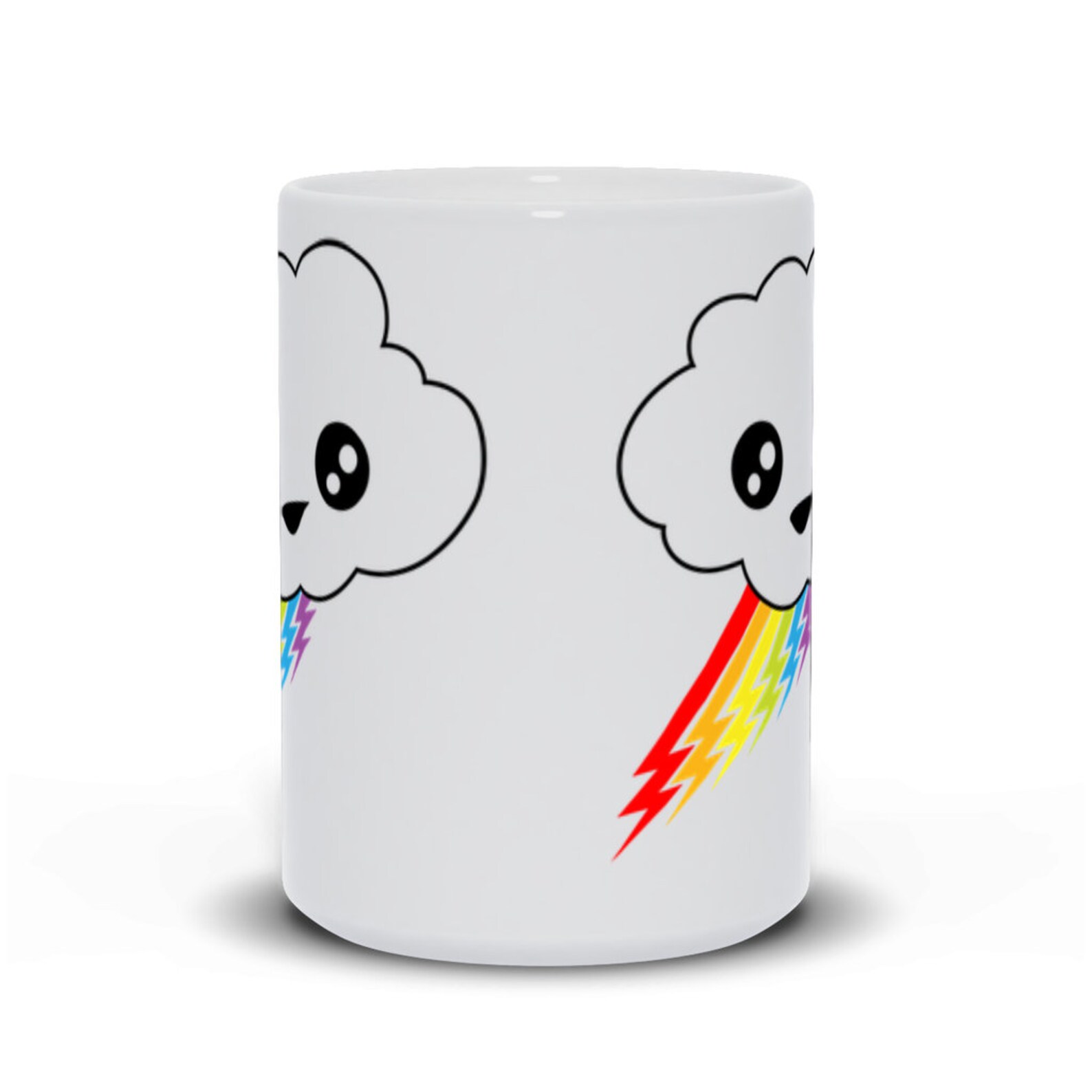 Rainbow Lightning Mood Mug - Etsy