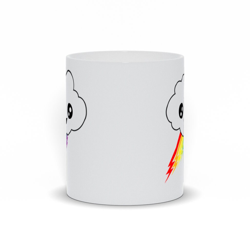 Rainbow Lightning Mood Mug - Etsy