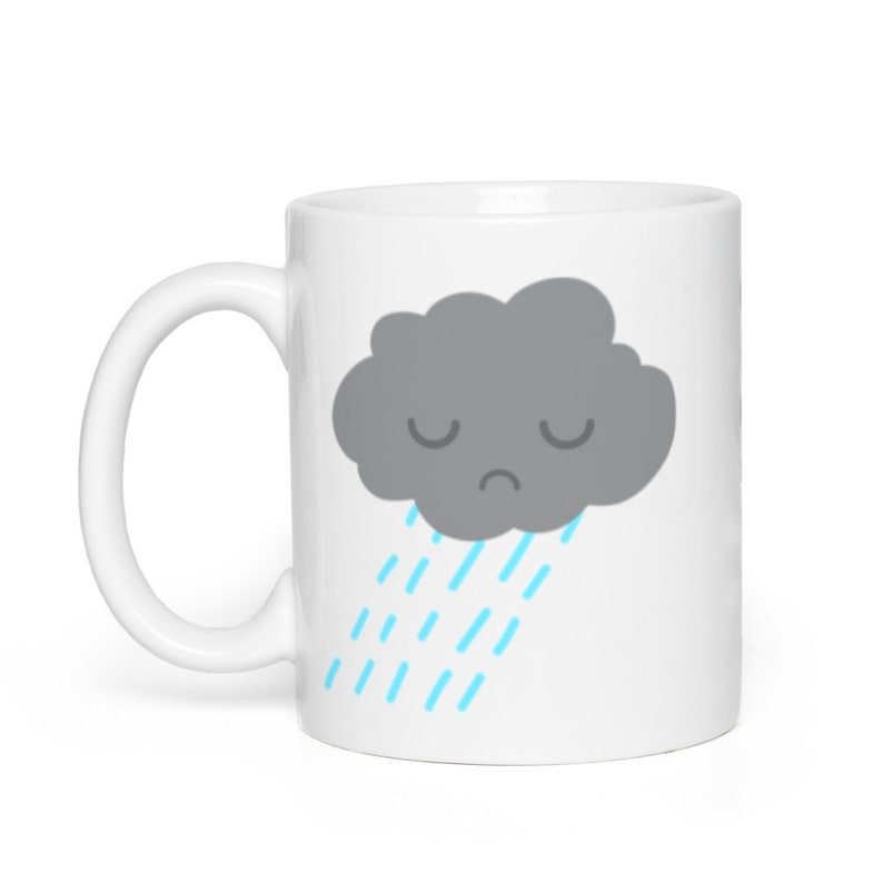 Sad Little Cloud Mood Mug - Etsy