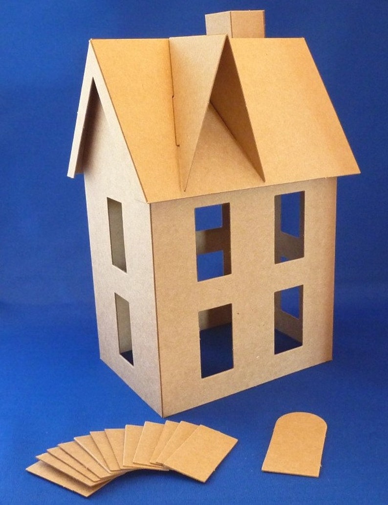 DIY Kit-basic Little Chipboard Gingerbread House - Etsy
