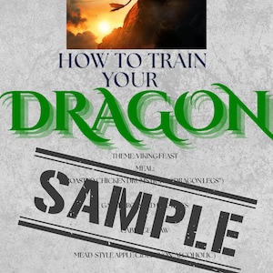 How to Train Your Dragon Movie Night Bundle | Viking Feast Menu ...