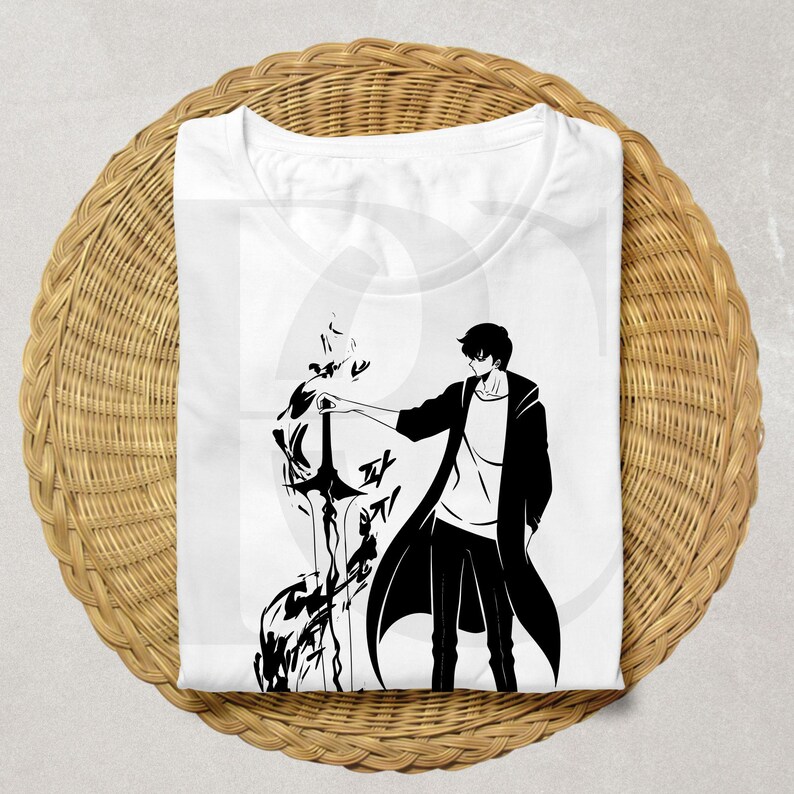 Sung Jin Woo Anime Solo Leveling SVG Vector: Cricut Ready Print ...