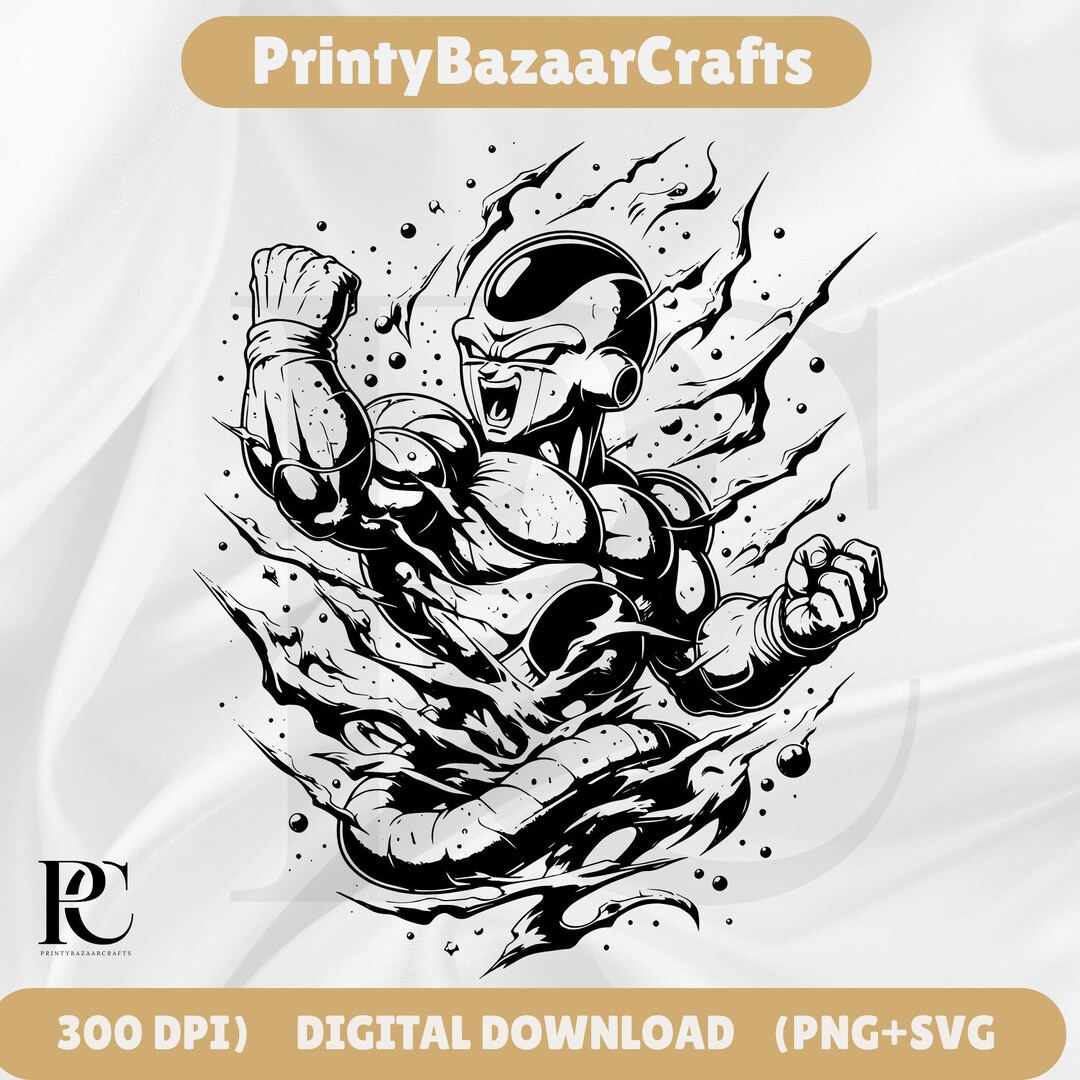 Cartoon Dragon-ball-z-frieza SVG and PNG, Perfect for Files for Cricut ...