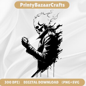 Ghost Rider Transparent Png - Etsy