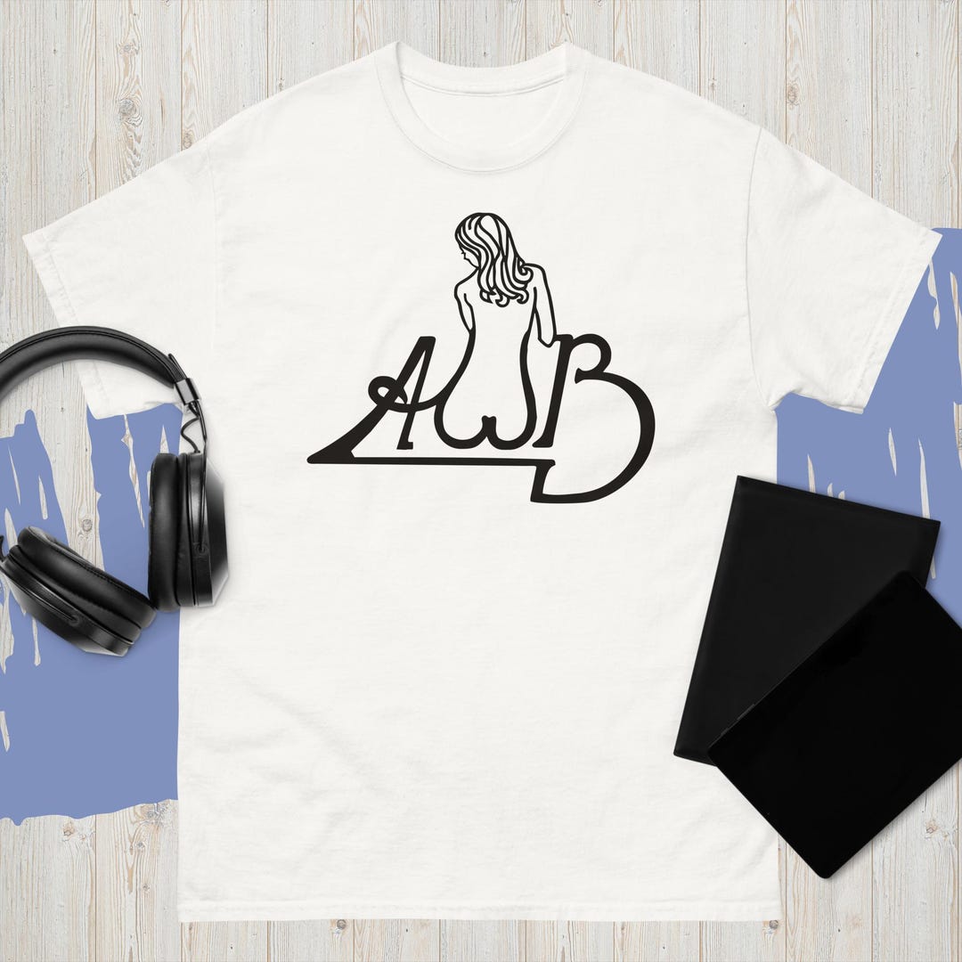 New Average White Band Awb Logo White Black Men's T-shirt Usa Size S ...