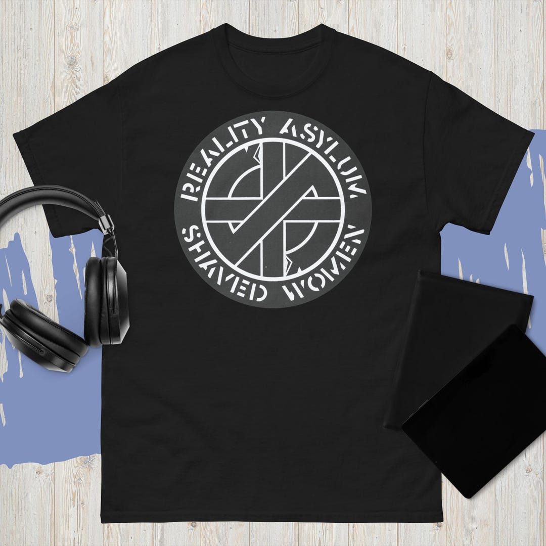 New Black T-shirt Crass Logo Crass Reality Asylum Punk Tee Men Size S ...