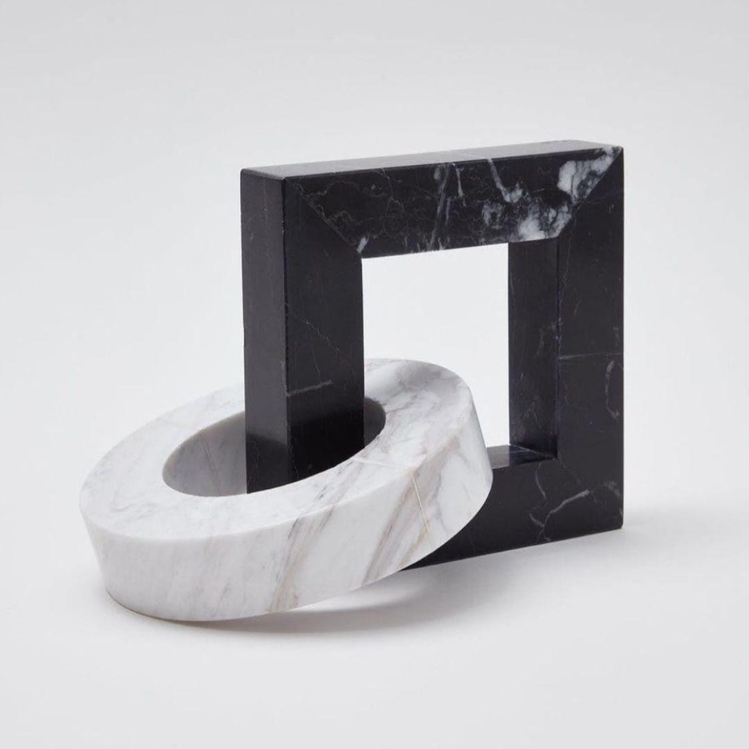 Modernist Interlocking Marble Sculpture – Gallery-inspired Decor - Etsy
