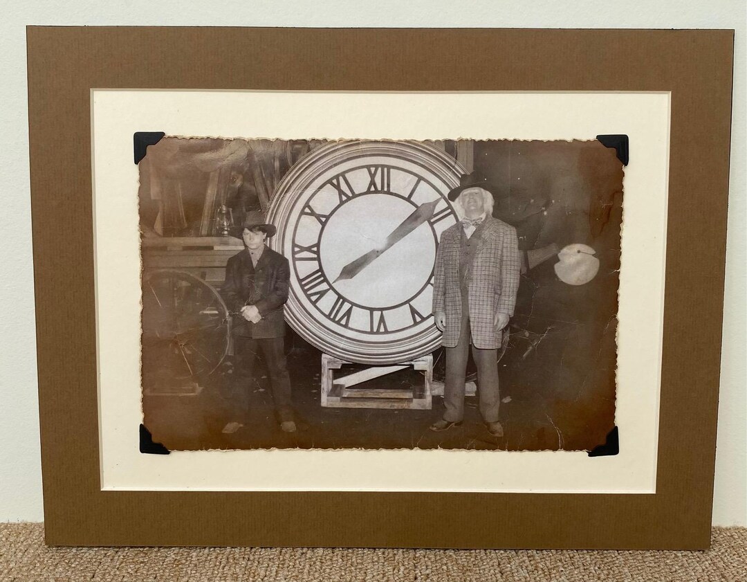 Back to the Future Part III – Marty, Doc & Clock Tower 1885 Mounted ...
