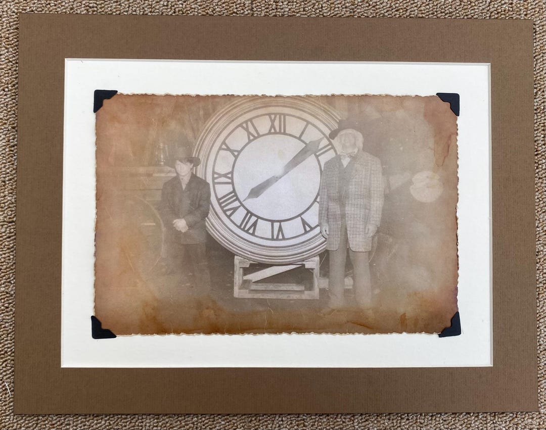 Back to the Future Part III – Marty, Doc & Clock Tower 1885 Mounted ...
