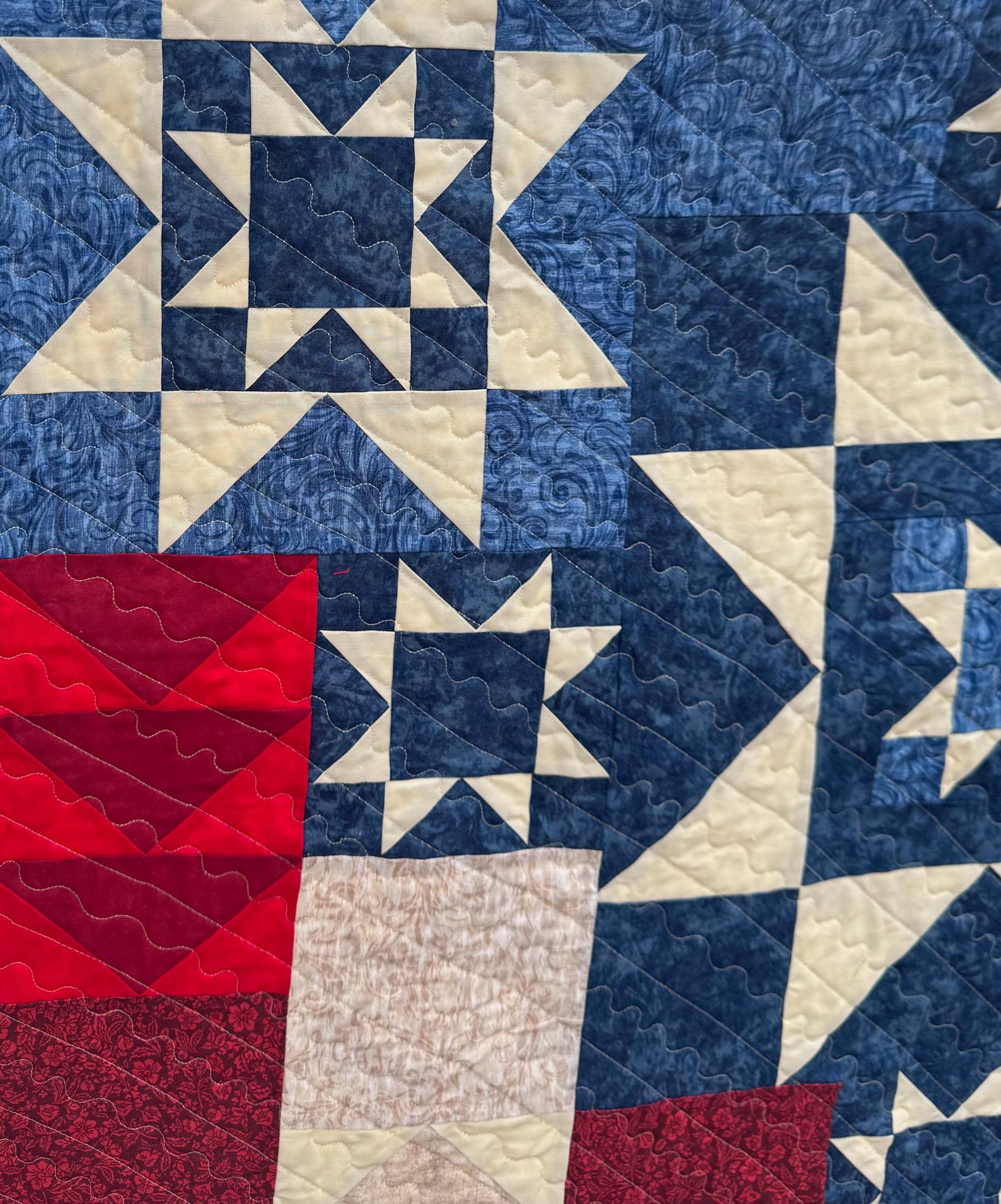 Homegrown Summer Quilt Pattern – Patriotic Star Throw Quilt PDF – 4th ...
