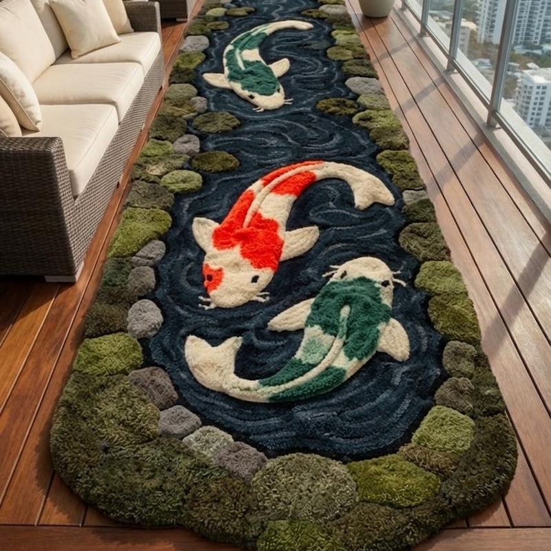 Tufted Fish Runner - Etsy UK