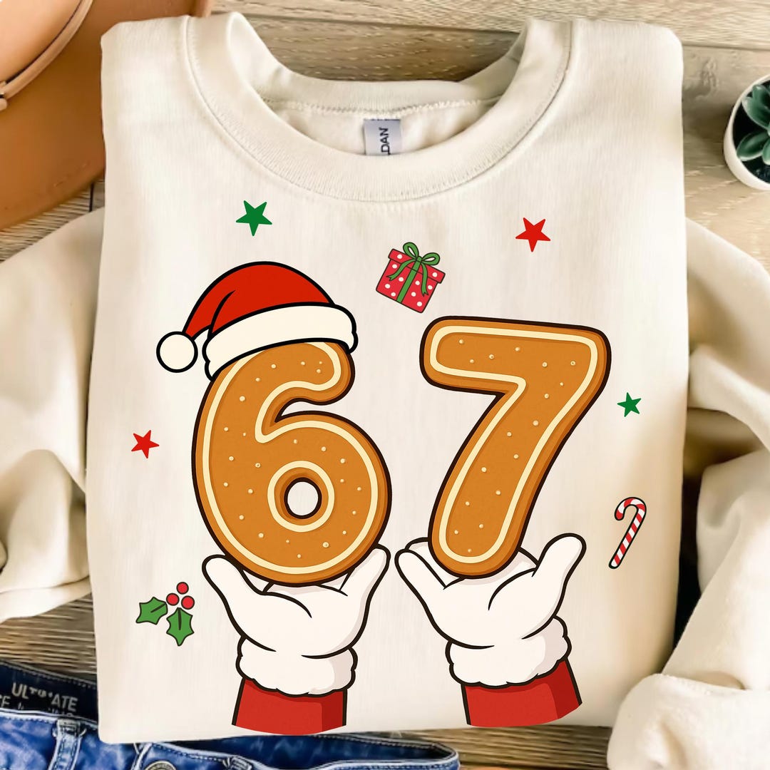67 Gingerbread PNG, 67 Christmas Png, Six Seven, Gingerbread Cookie ...