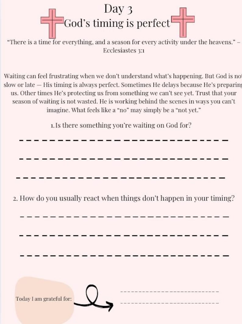 7-day Printable Bible Study Guide – Daily Devotional & Reflection ...