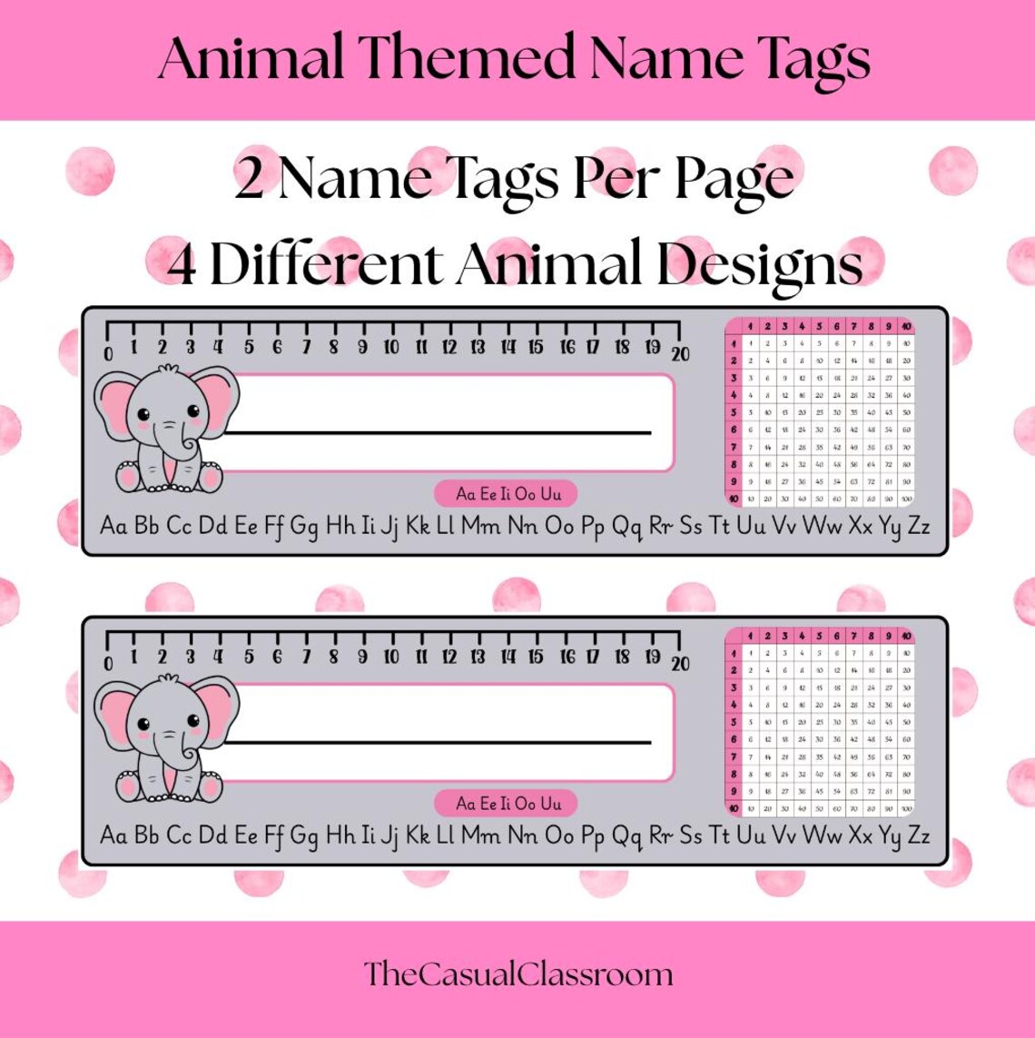 Maths & Literacy Editable Name Tags – Desk Plates for Students ...