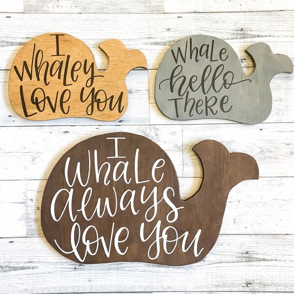 Whale Sign - Etsy