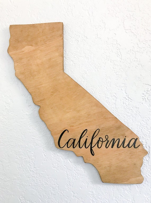 California Sign Wooden California Cutout California - Etsy