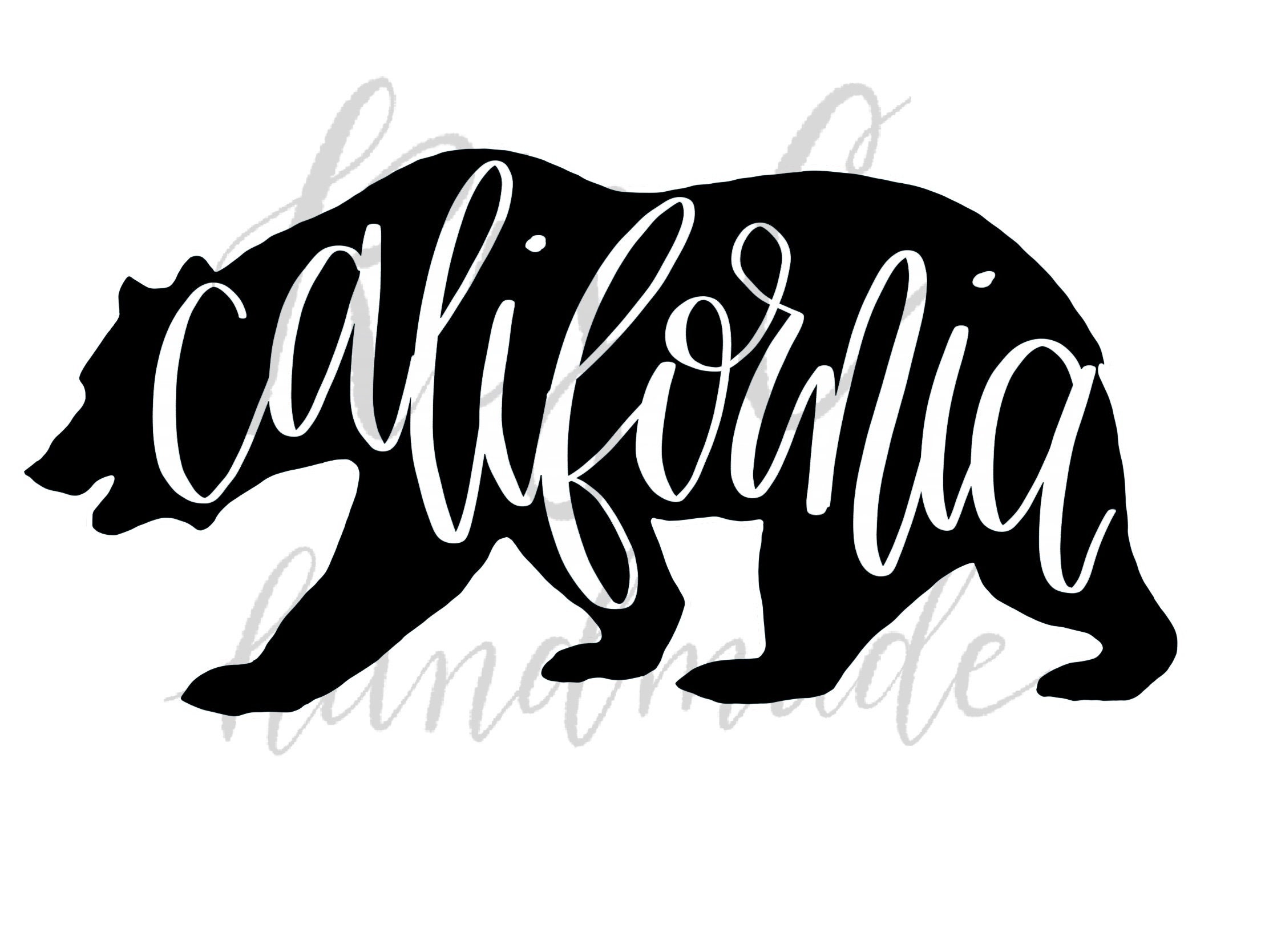 Bear Sticker California Bear Decal Vinyl Bear California | Etsy