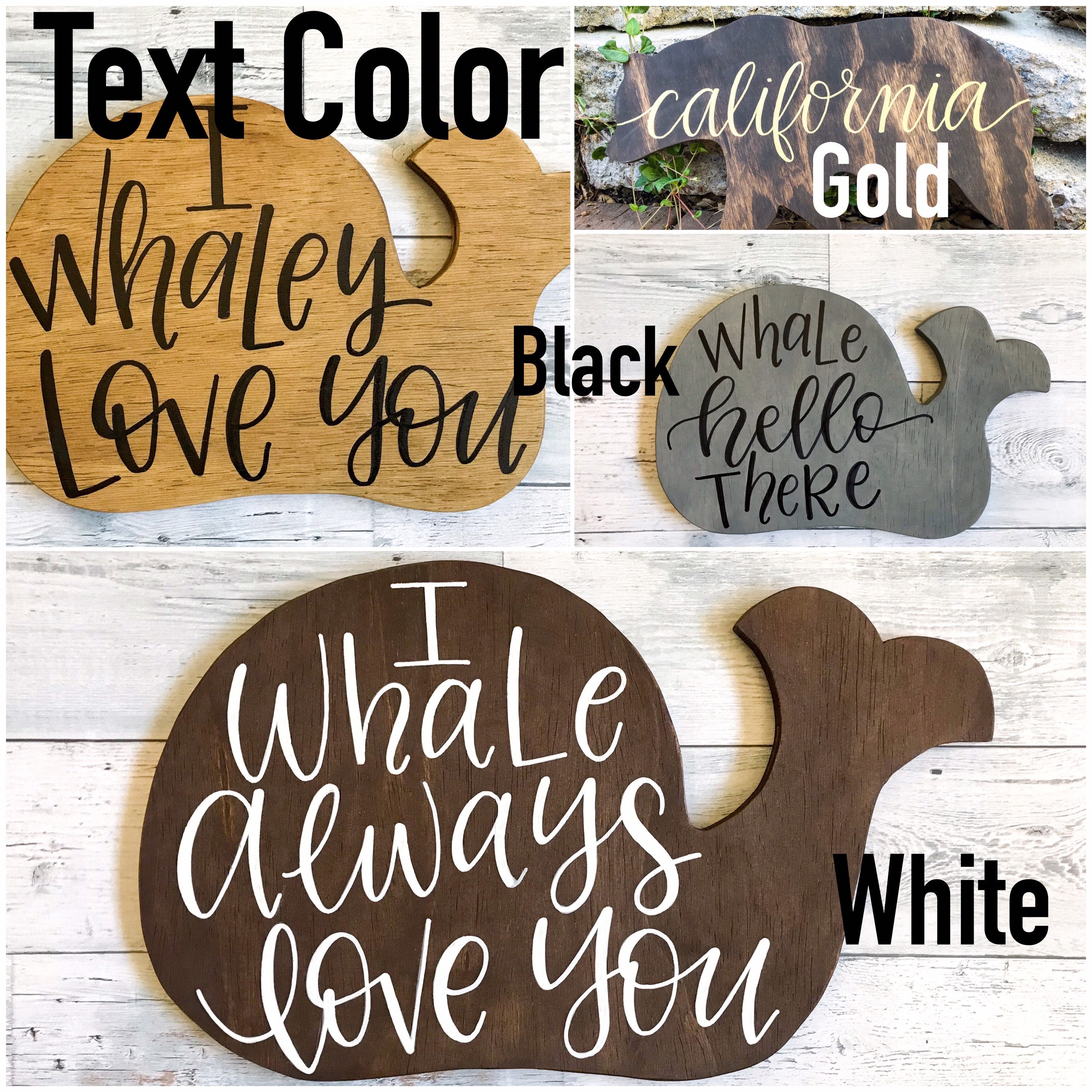 Wood Whale Sign Ocean Wall Art Wooden Whale Cutout Nursery | Etsy